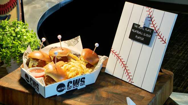 Omaha College World Series menu for Charles Schwab Field