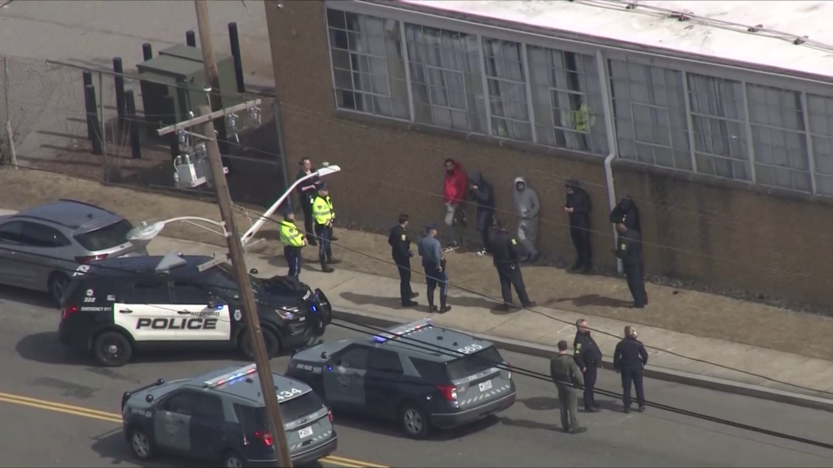 1 person stabbed in large brawl near Medford, Massachusetts, courthouse