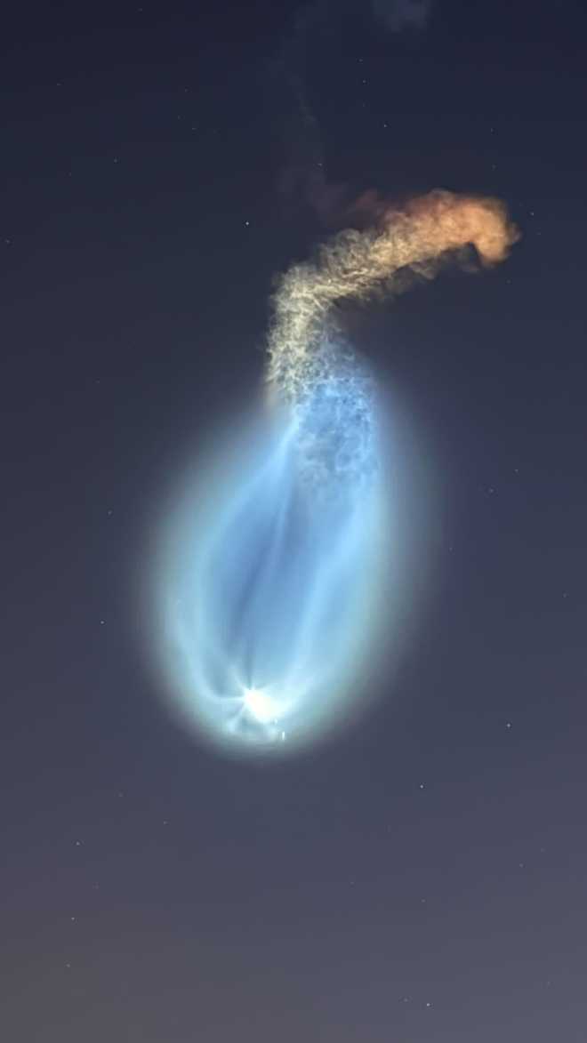 PHOTOS: Space 'jellyfish' illuminates Florida sky after rocket launch
