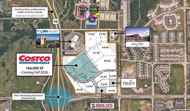 Costco coming to Lawrence, Kansas, in fall 2026