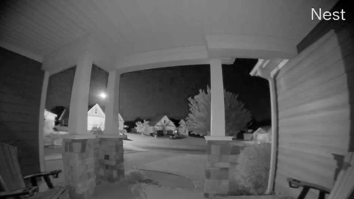 Video shows possible meteor streaking across sky in South Carolina