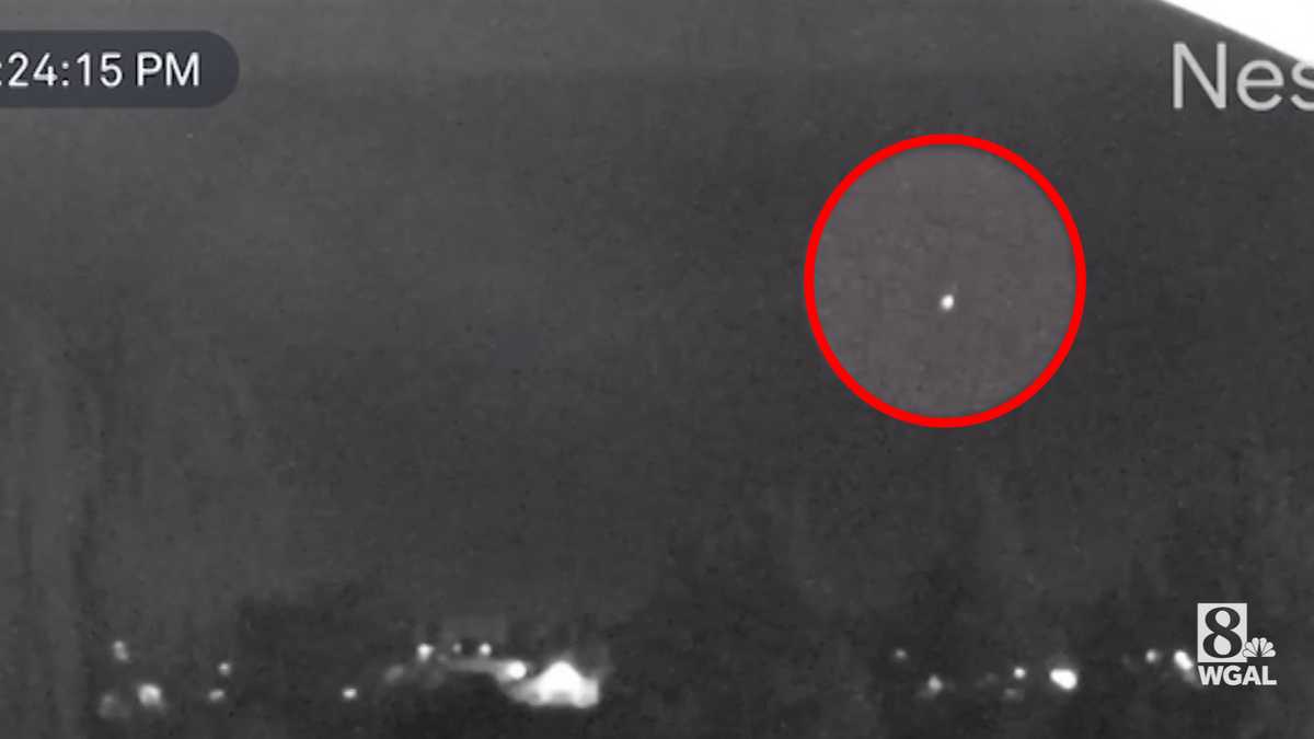 Meteor fragment captured on Pennsylvania Nest cam