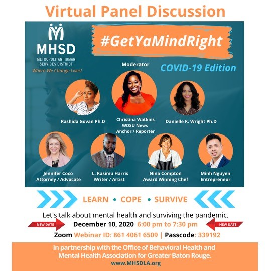 Virtual panel focuses on getting your mind right, coping during a pandemic