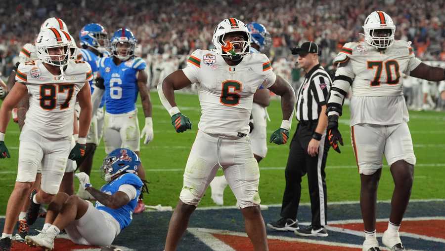 Miami gets shot at national title after beating Ole Miss
