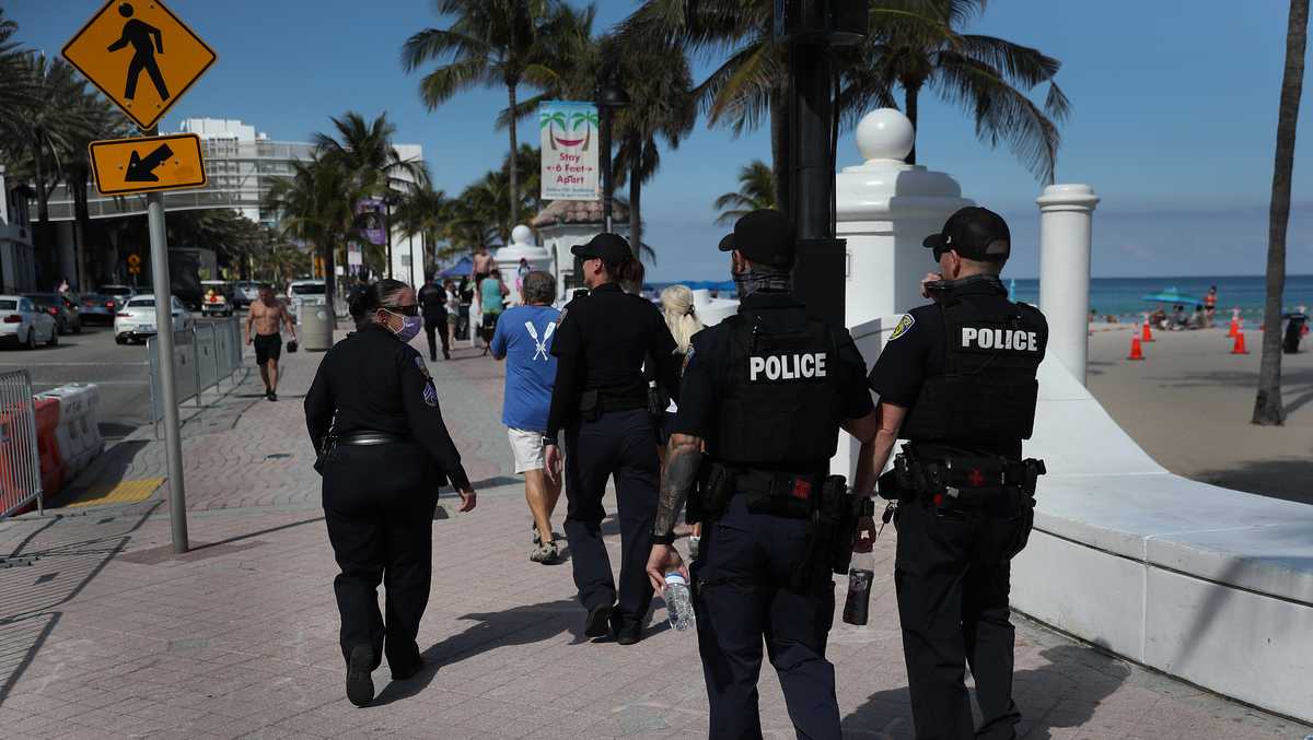 100 arrested as spring break crowds hit Miami Beach despite the pandemic