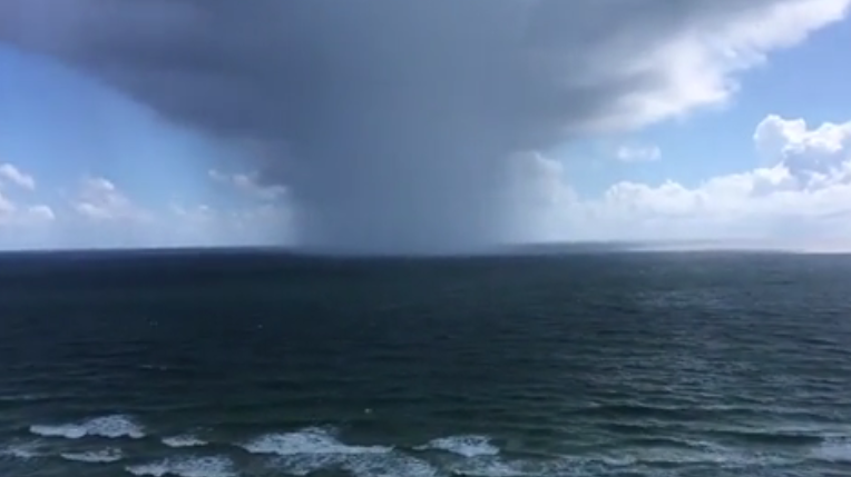 Massive waterspout spotted in Miami Beach