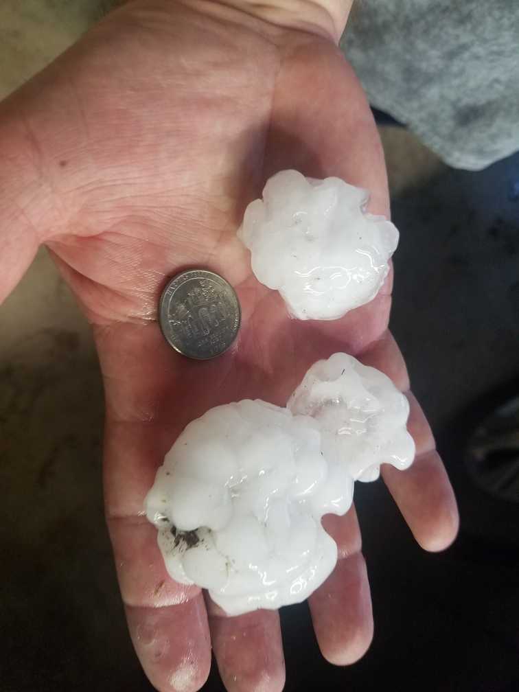 GALLERY: Saturday severe storms bring large hail to Oklahoma