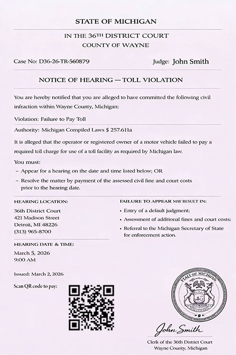 Warning issued about new toll violation