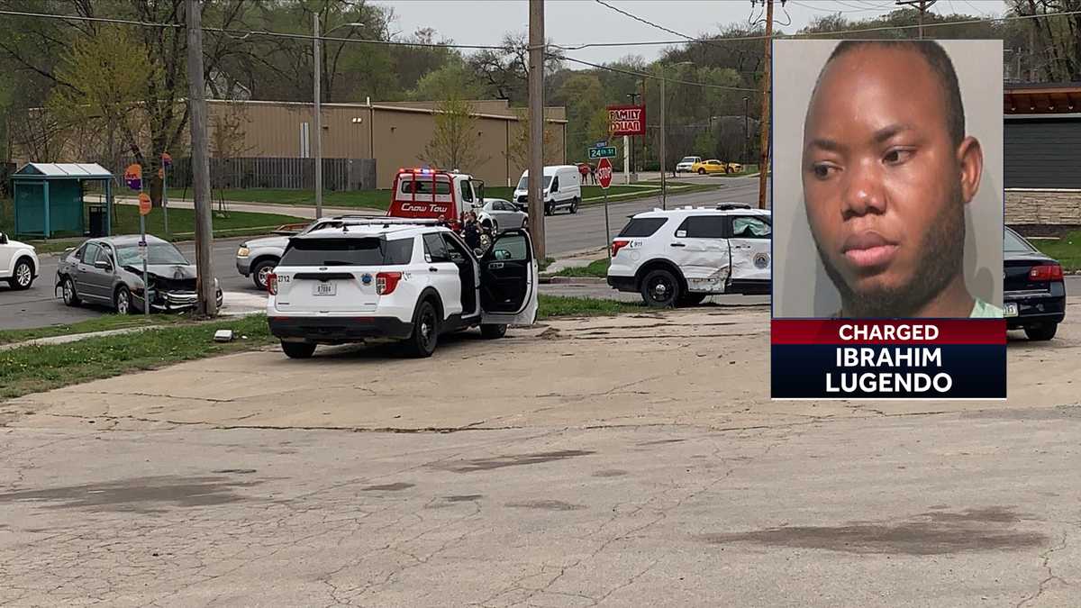 Charges filed against driver in crash with DMPD cruiser