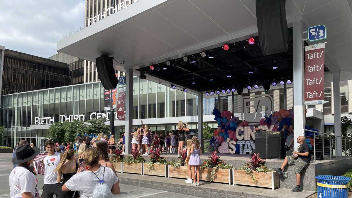 PHOTOS: Swifties swarm downtown Cincinnati for Taylor Swift Eras Tour