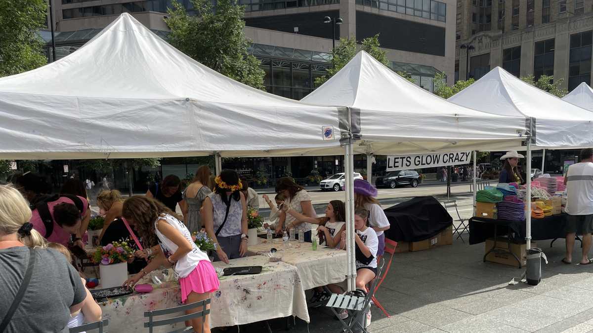 PHOTOS: Swifties swarm downtown Cincinnati for Taylor Swift Eras Tour