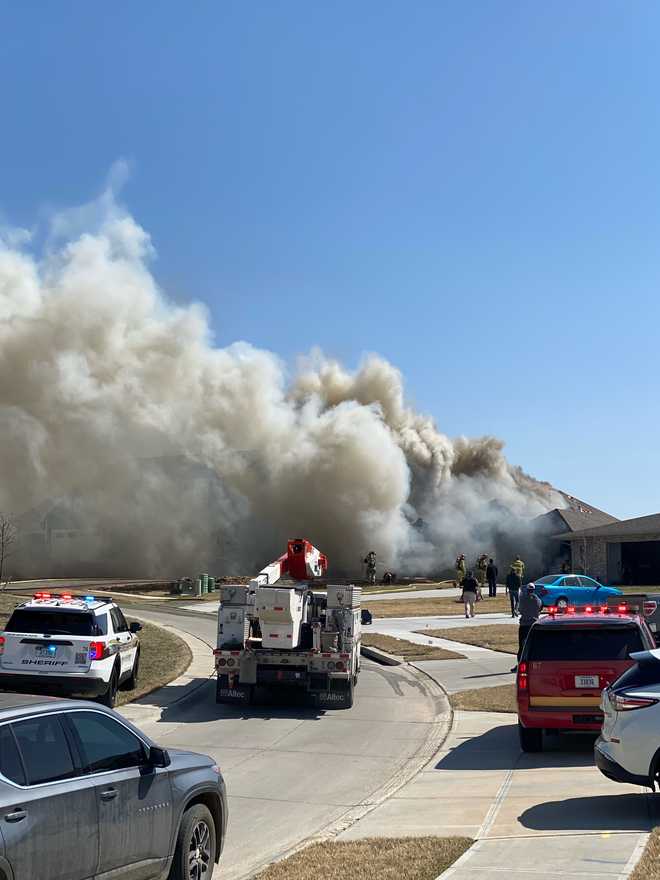 Explosions, fire heavily damage Bennington home