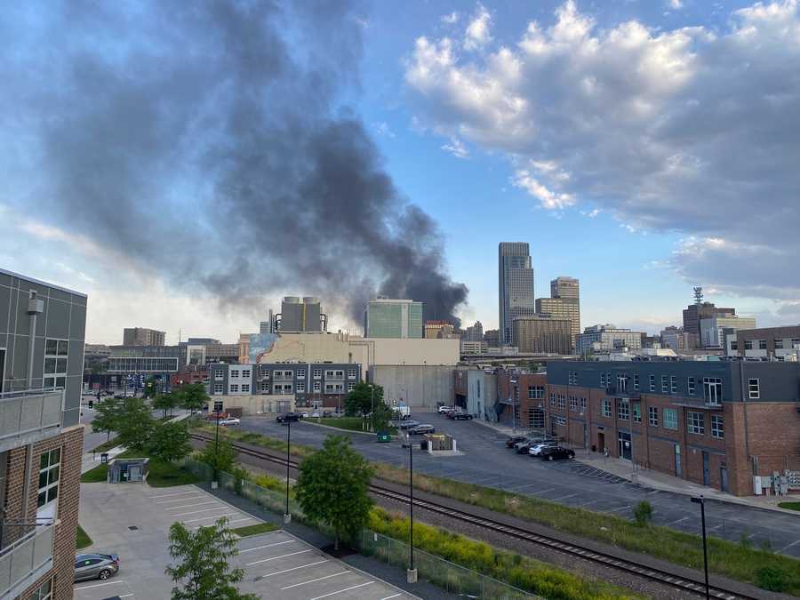 PHOTOS: 3-alarm chemical fire as captured by viewers across Omaha