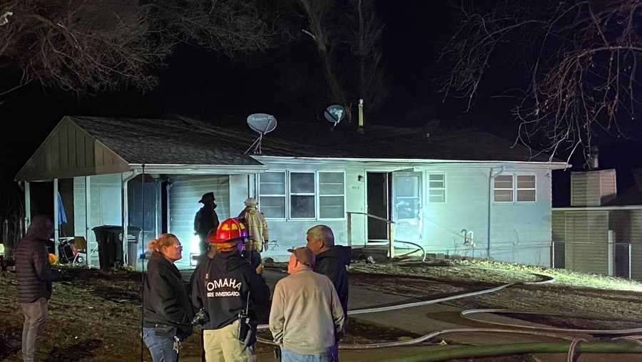 Omaha Fire Department responds to Friday night house fire