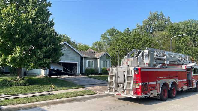 Omaha fire crews respond to destructive house fire Tuesday evening