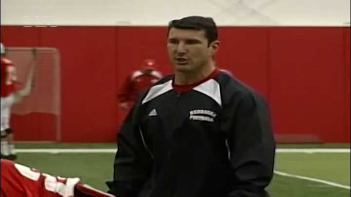 Nebraska linebackers coach Mike Ekeler in 2008
