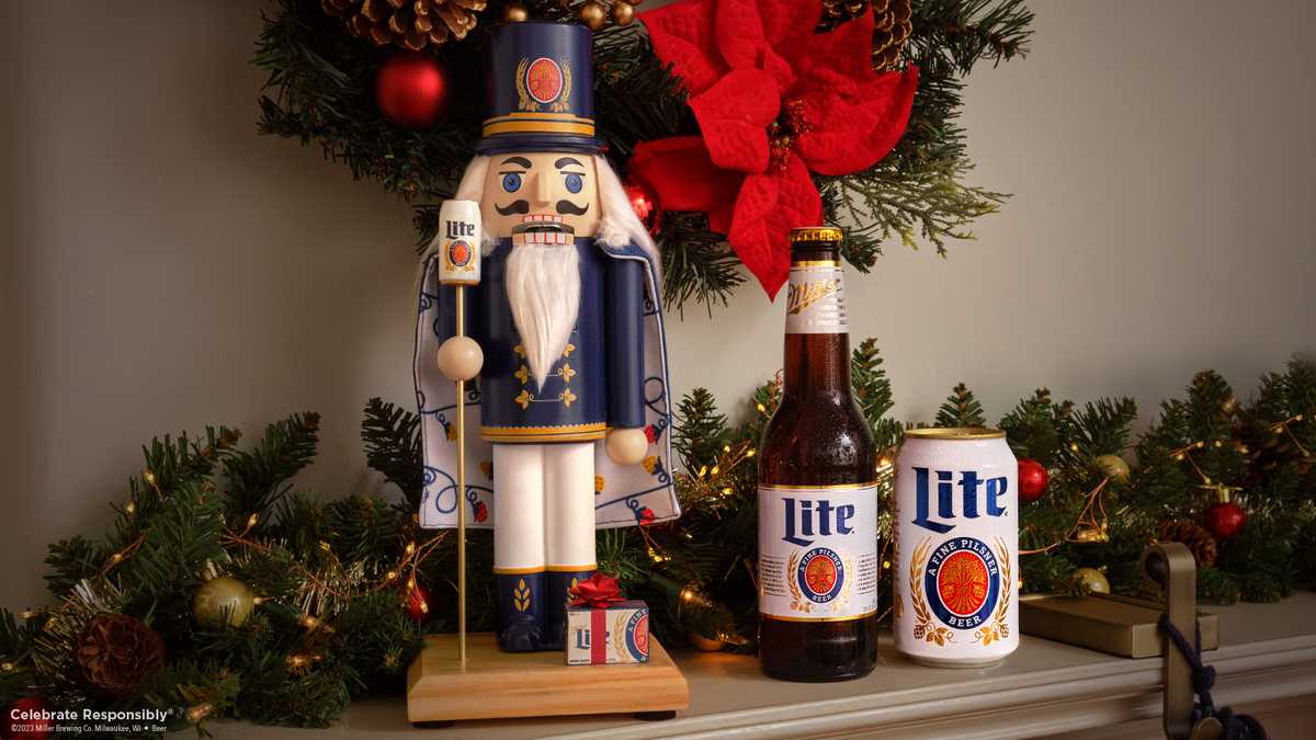 Miller Lite celebrates Christmas with beer nutcracker