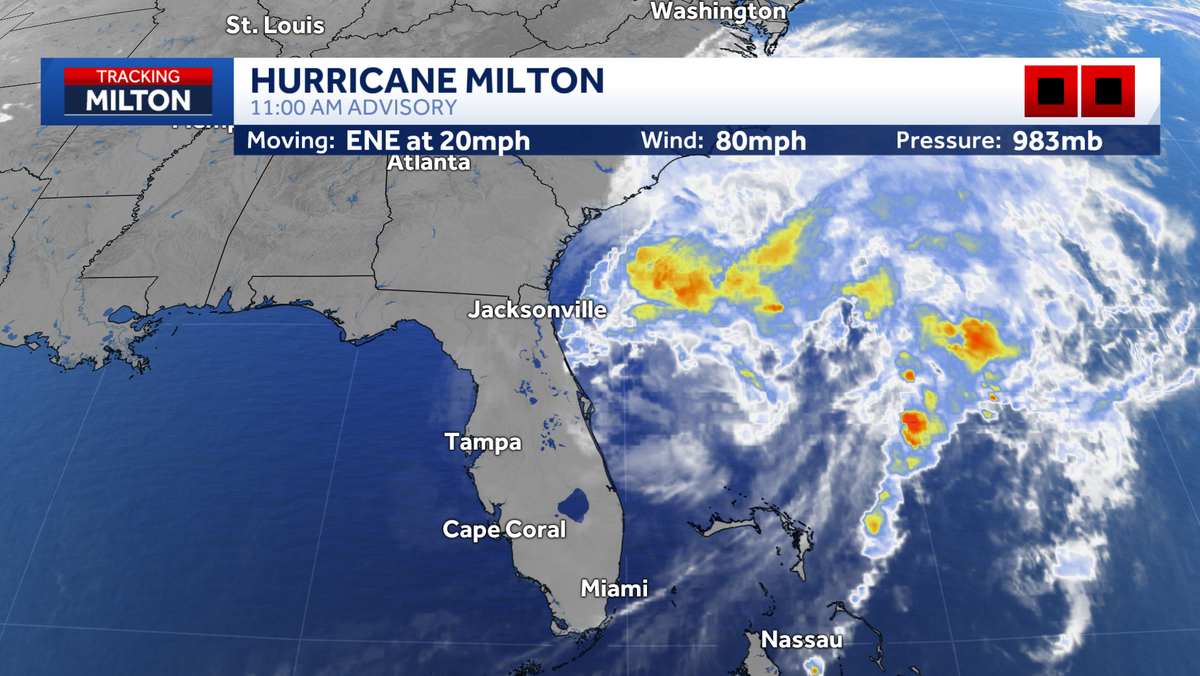Hurricane Milton: Maps, models, track of likely Florida landfall