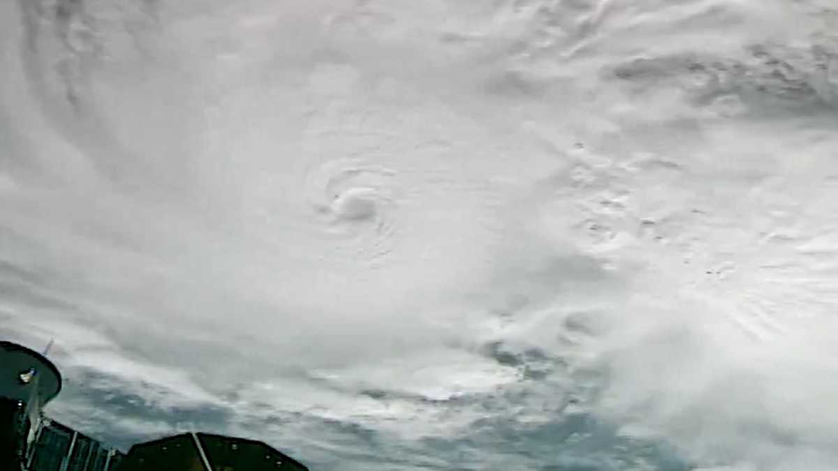 Video shows Hurricane Milton as seen from space