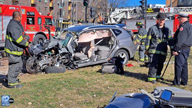 Driver Extricated From Suv After Crash In Milwaukee