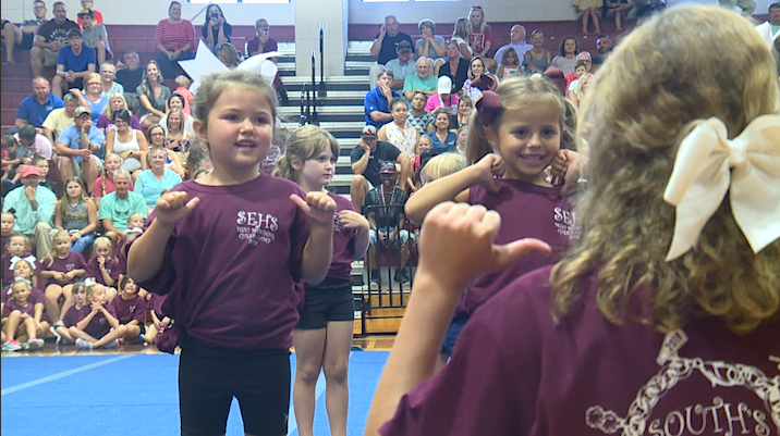Annual Mini Mustangs Cheer Camp held at South Effingham High School
