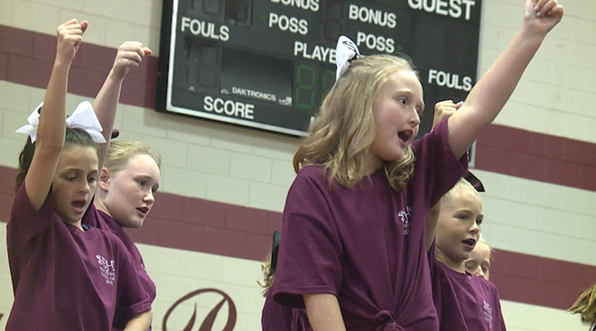 Annual Mini Mustangs Cheer Camp held at South Effingham High School