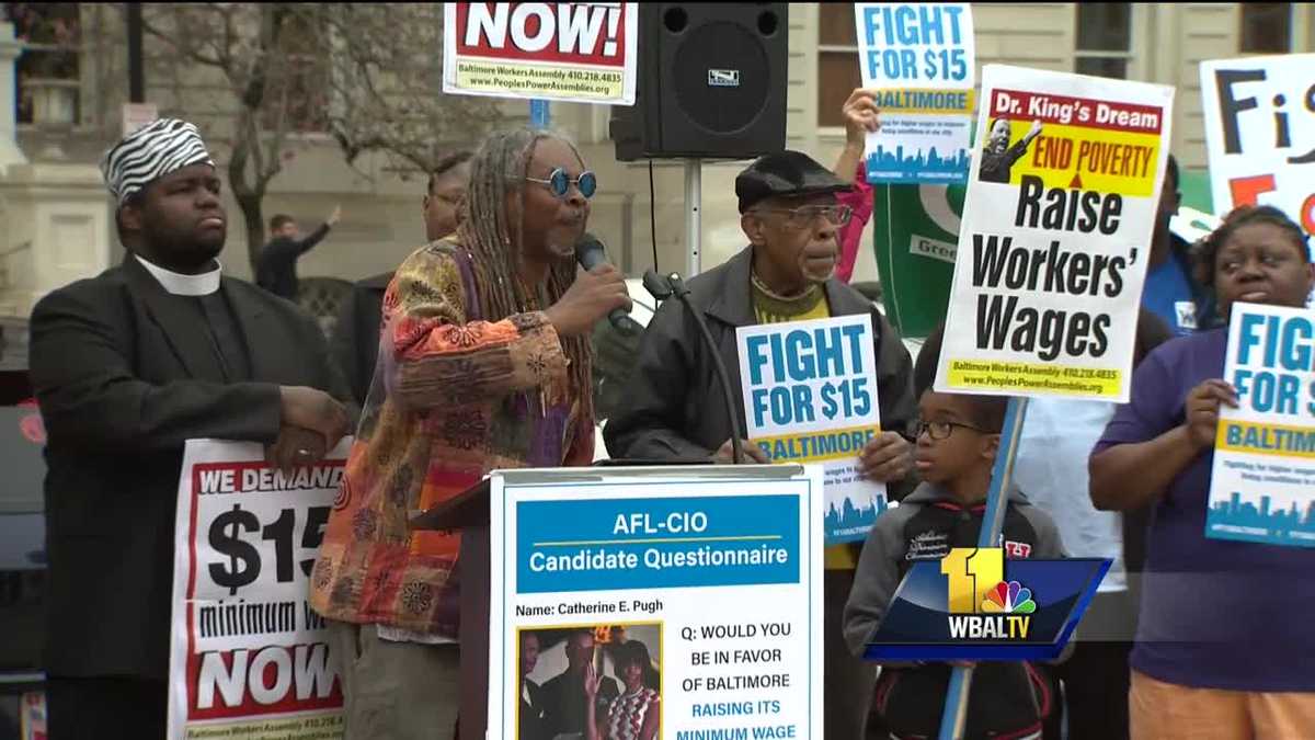 Supporters Continue Fight For 15 Minimum Wage