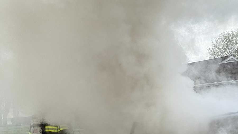 Minivan bursts into flames in Adams County, Pa.