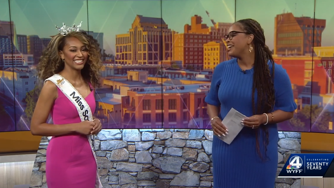 86th Miss South Carolina visits WYFF News 4