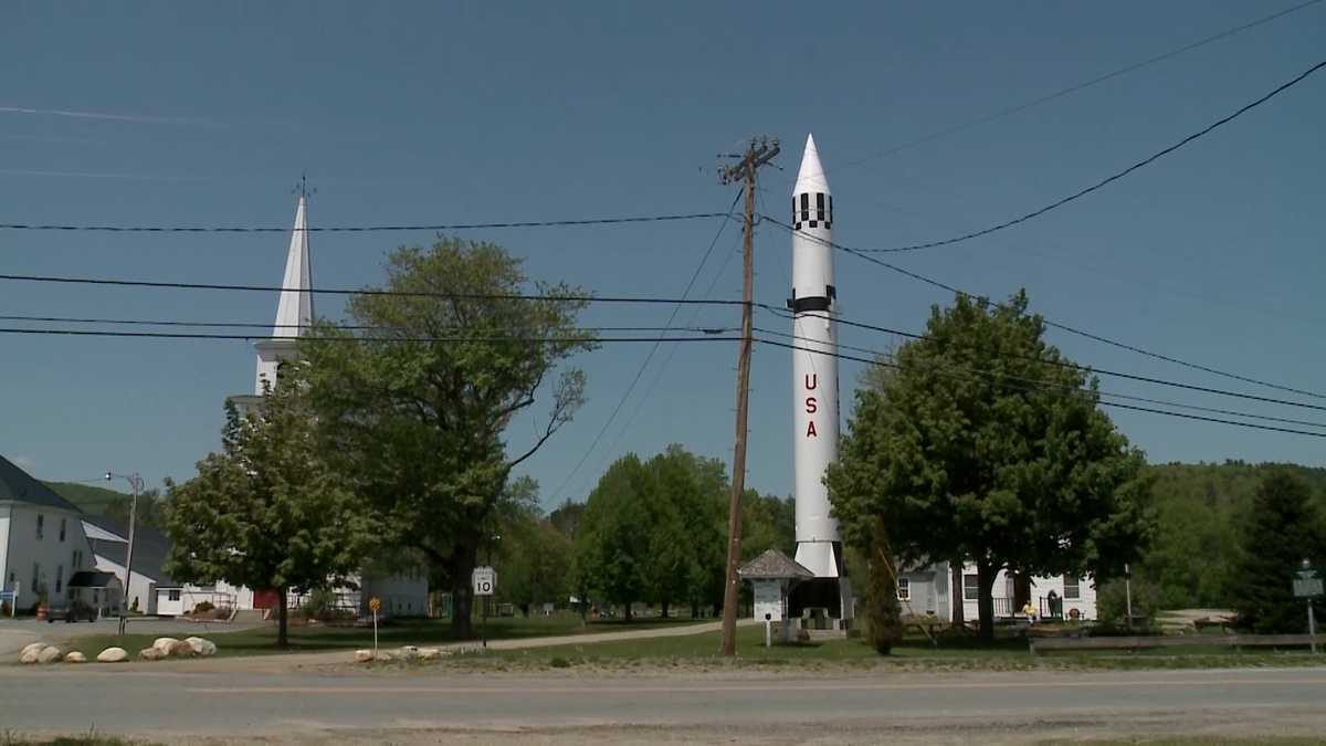 New England town features rocket as monument