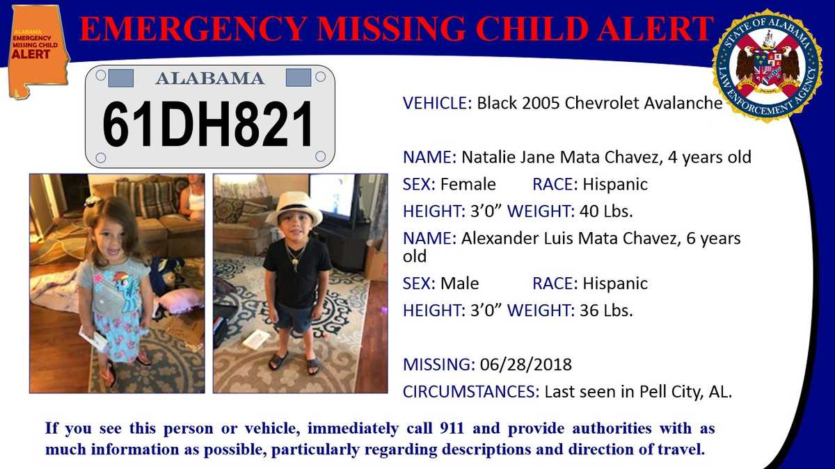 Emergency Missing Child Alert for two young children in St. Clair County