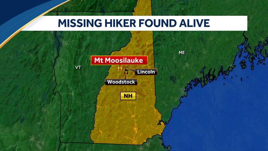 Missing Dartmouth College hiker found alive, officials say