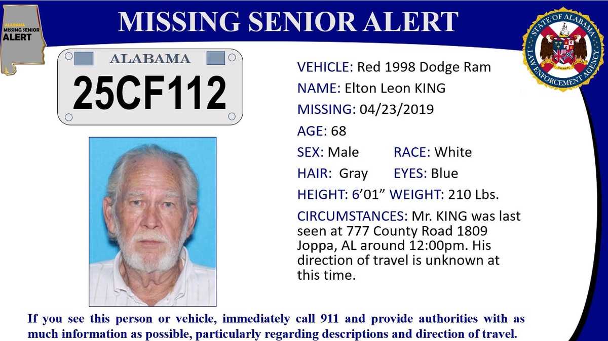 Missing Senior Alert for 68-year-old Marshall County man