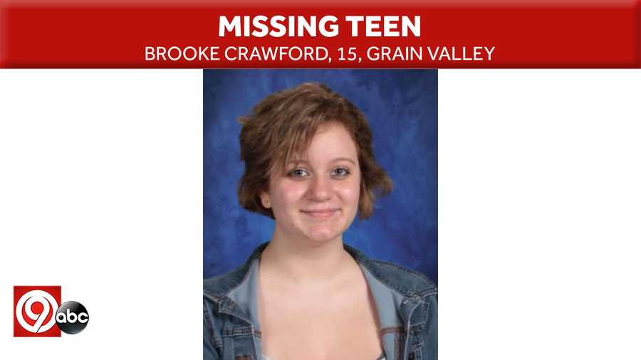 Grain Valley police say Brooke Crawford, 15, found safe