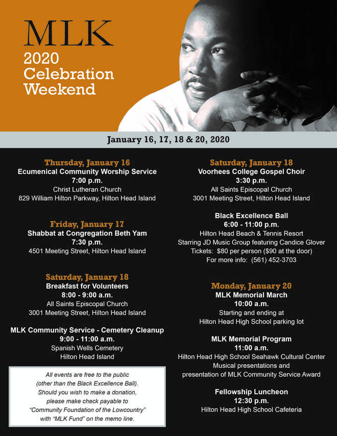 MLK 2020 Celebration weekend kicks off today on Hilton Head Island ...