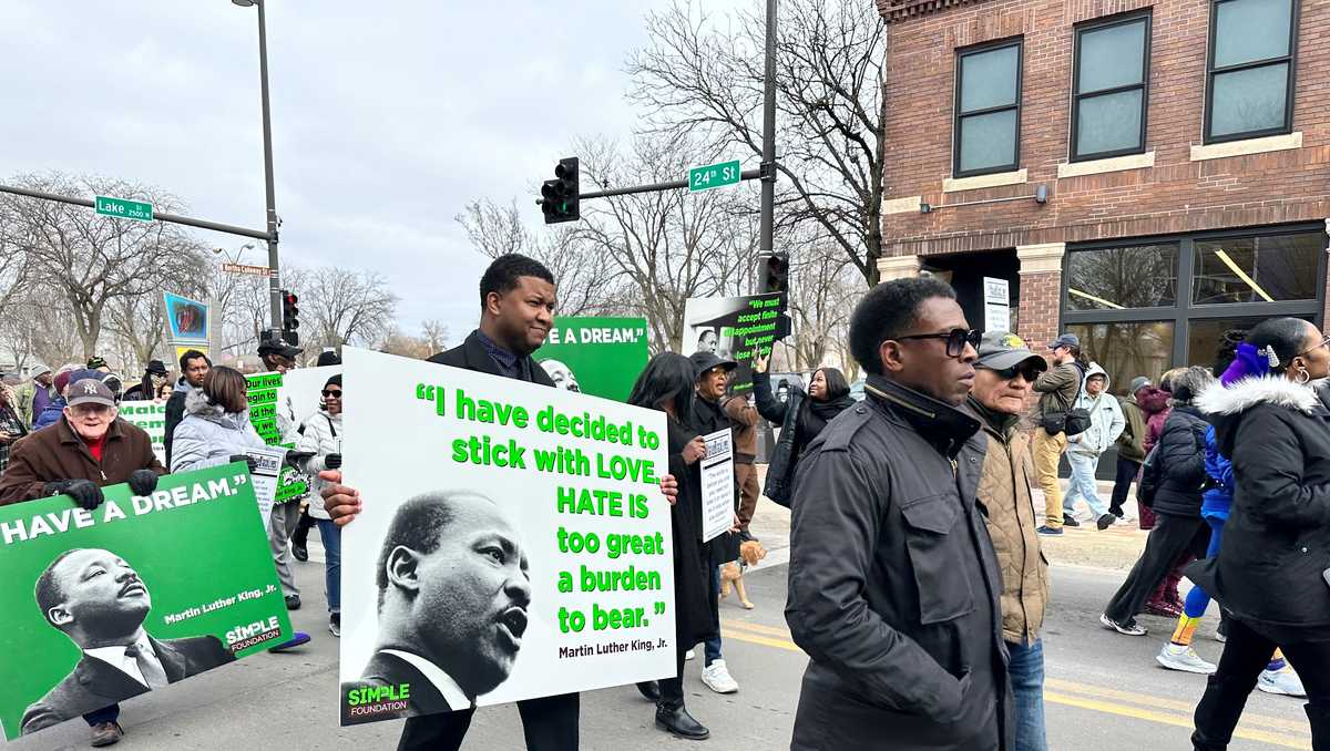 Hundreds of people took to the streets to walk in first-ever MLK Keep ...