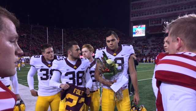 PHOTOS: Opponents honor Sam Foltz throughout season