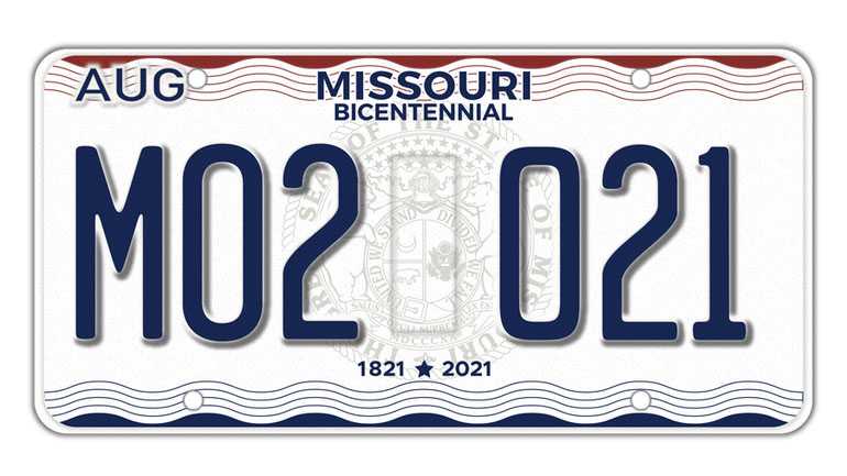 Missouri’s new license plate design to celebrate state's 200th birthday