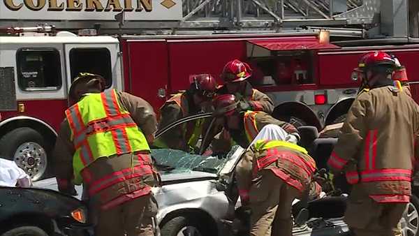 Mock crash stresses importance of safe driving practices to students