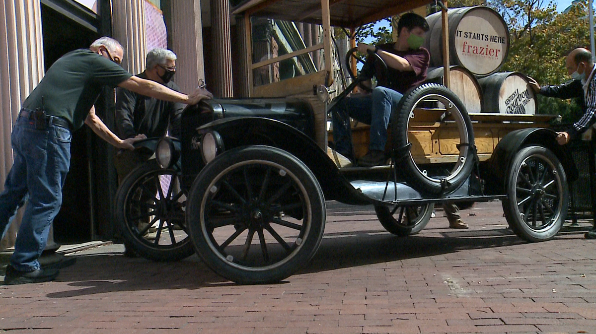 Model T back on display out in downtown Louisville