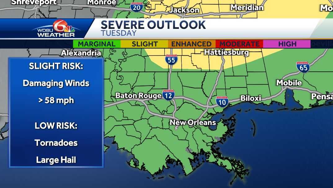Nice Weather Today - Potential Severe Weather Tuesday
