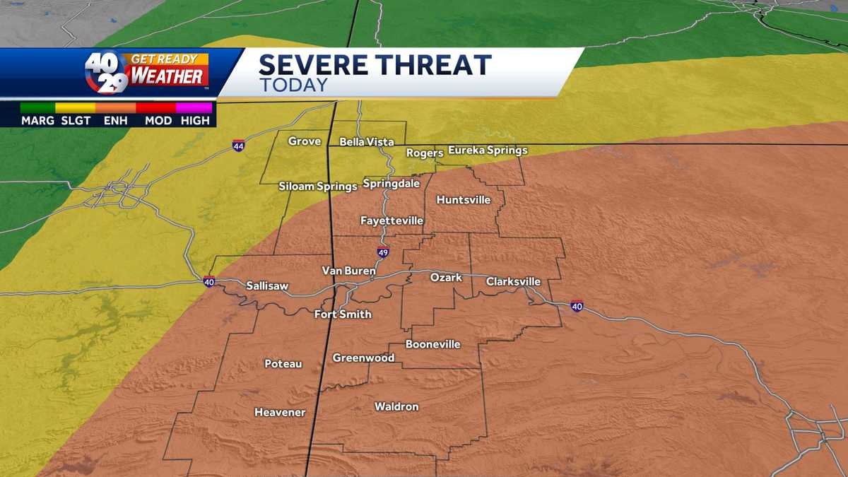 SEVERE DAY: Strong storms this afternoon and evening