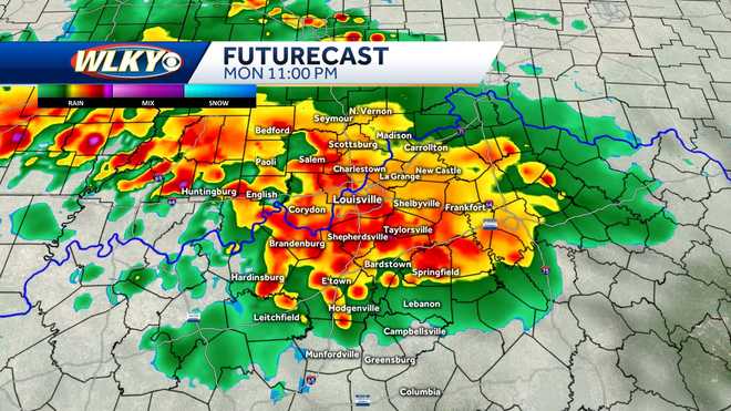 Weekly weather planner: Rain, storms early in Louisville's week usher ...