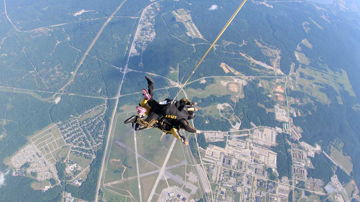 IMAGES: Monica Hardin jumps with the Golden Knights