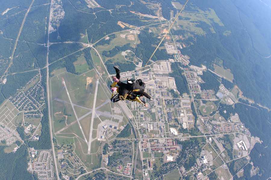 IMAGES: Monica Hardin jumps with the Golden Knights