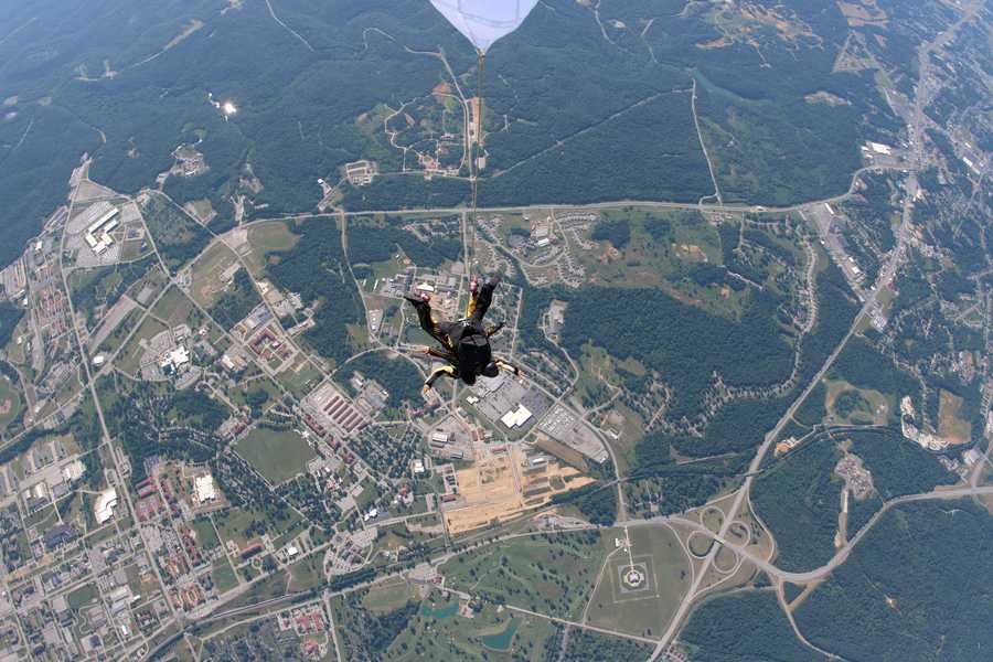 IMAGES: Monica Hardin jumps with the Golden Knights