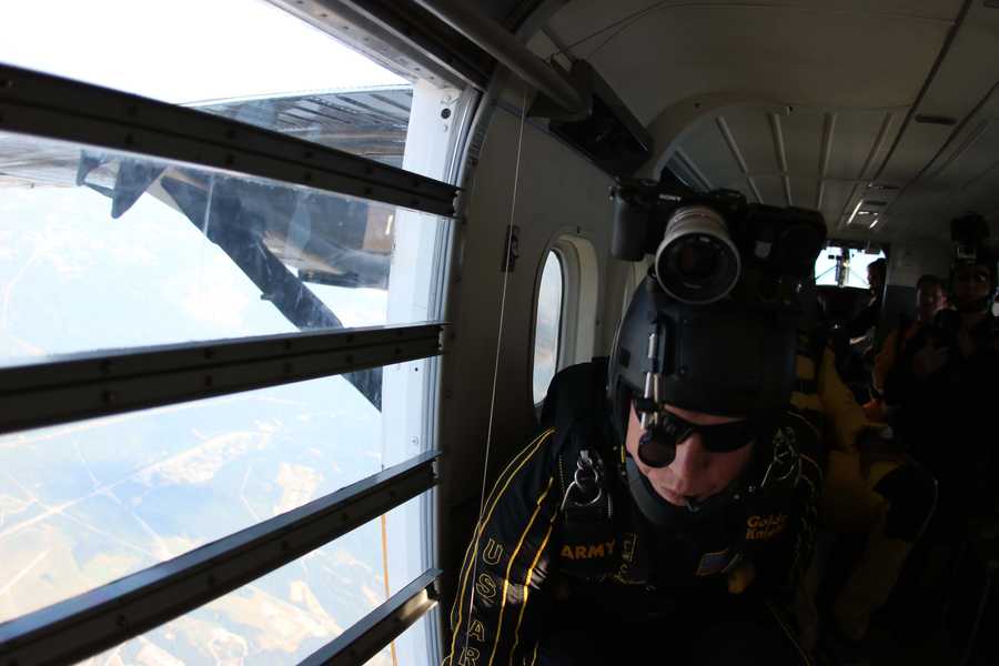 IMAGES: Monica Hardin jumps with the Golden Knights