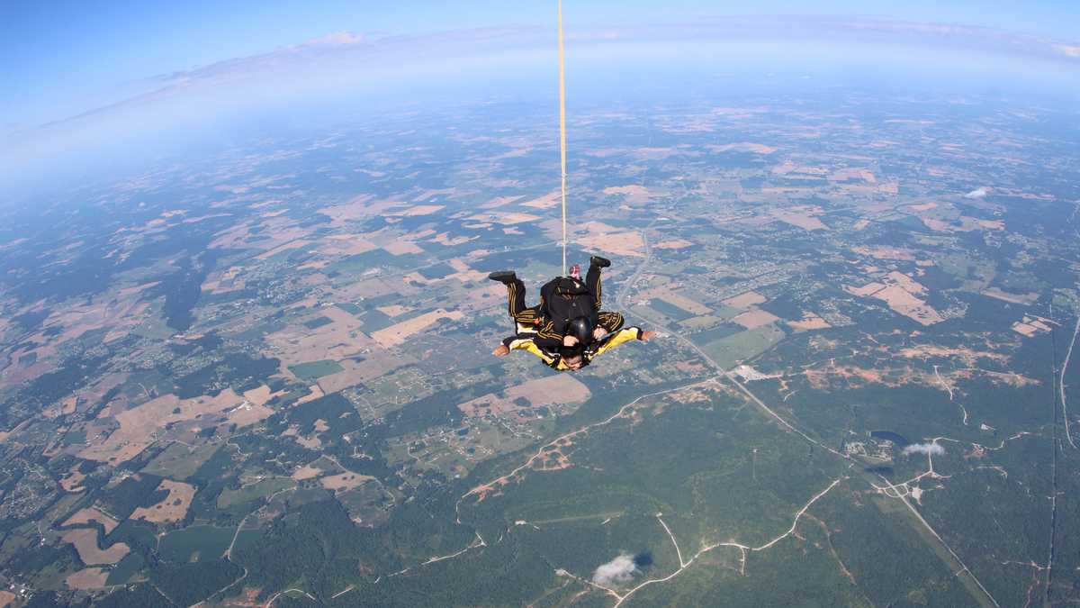 IMAGES: Monica Hardin jumps with the Golden Knights