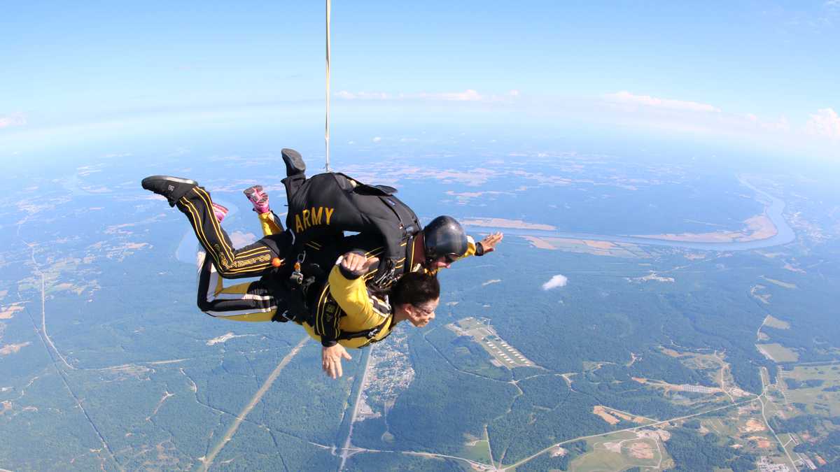 IMAGES: Monica Hardin jumps with the Golden Knights