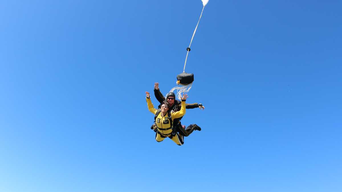 IMAGES: Monica Hardin jumps with the Golden Knights